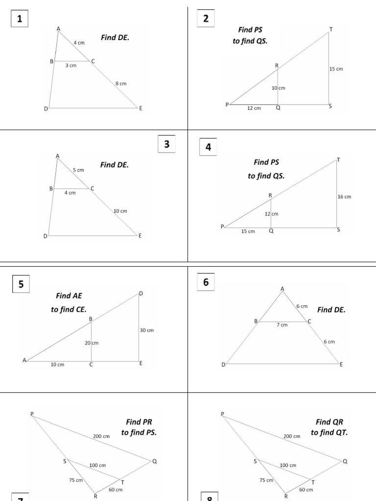 Task B - Similar Triangles | PDF