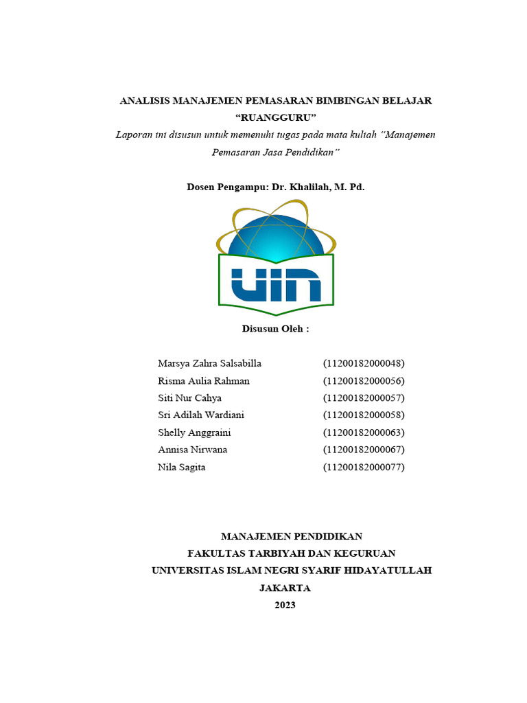 Laporan Obser Ruang Guru | PDF