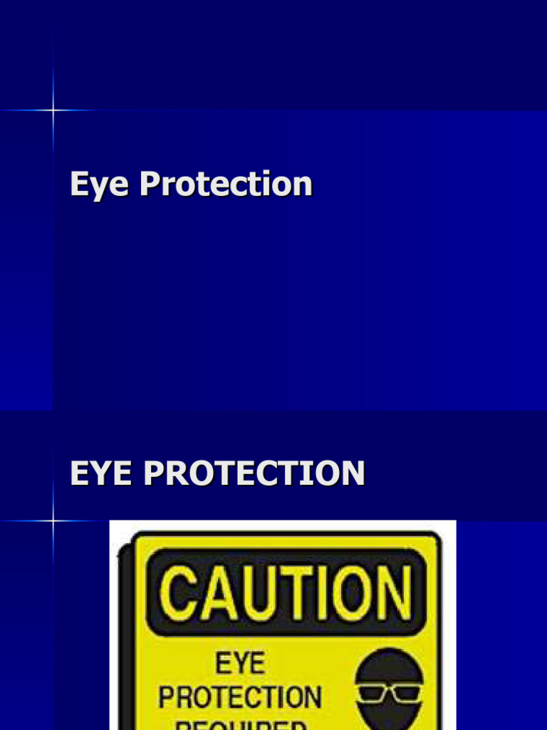Eye Protection Slides 01 | PDF