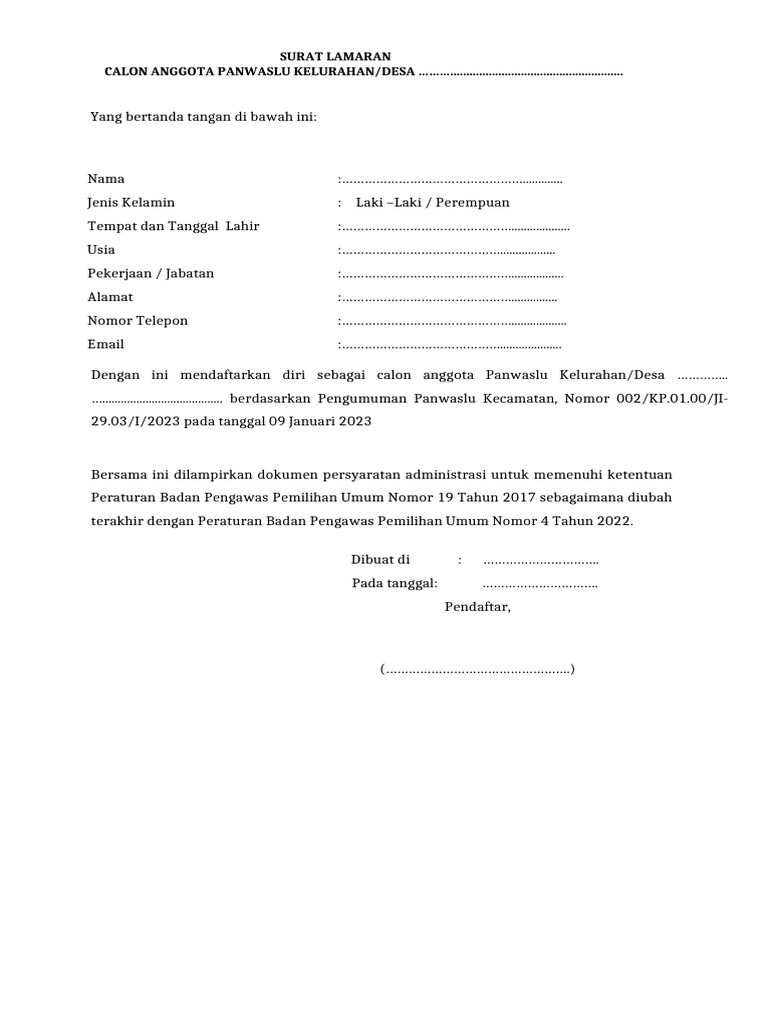 Persyaratan PKD 2024 Ori | PDF