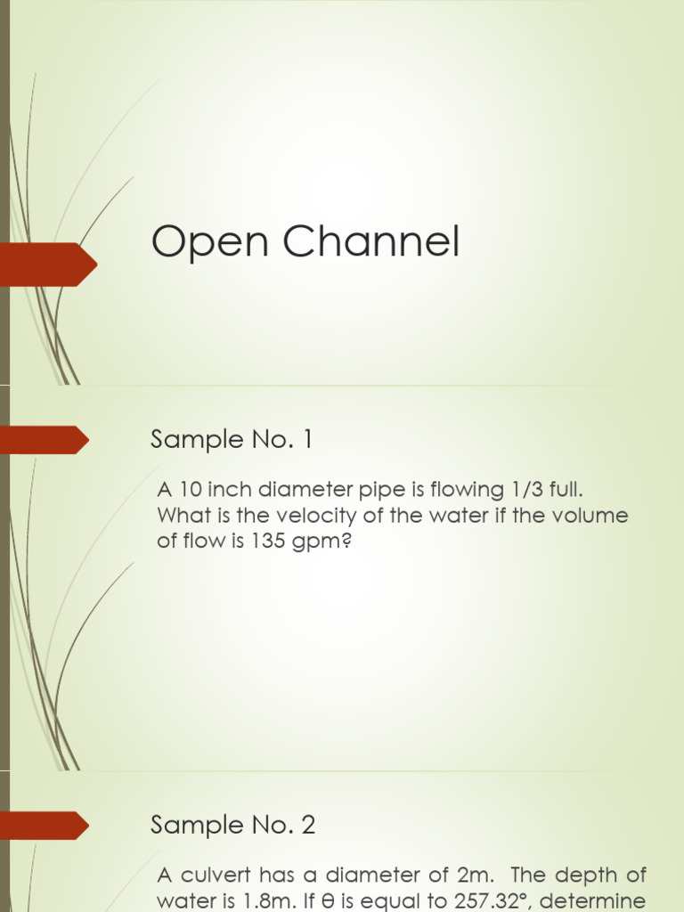 7 Open Channel | PDF