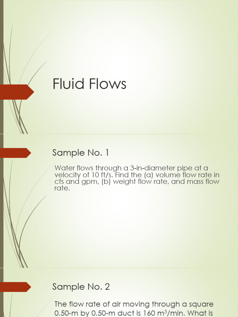 5 Fluid Flows | PDF