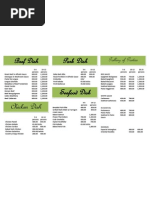 CCME 2025 Menu and Pricing Details | PDF | Philippine Cuisine | Cooking