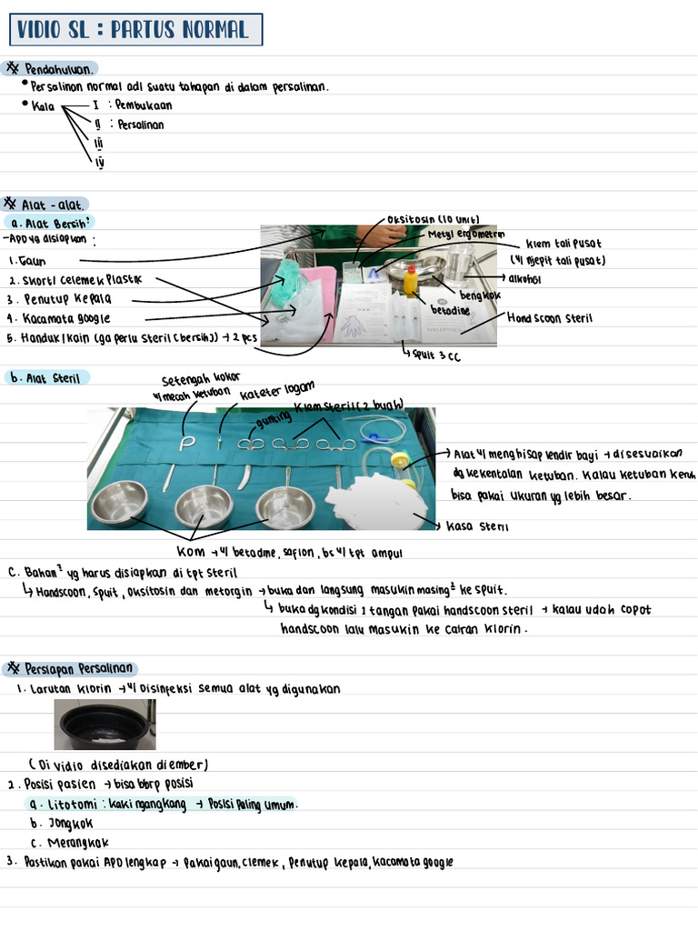 (CTT) SL - Partus Normal | PDF