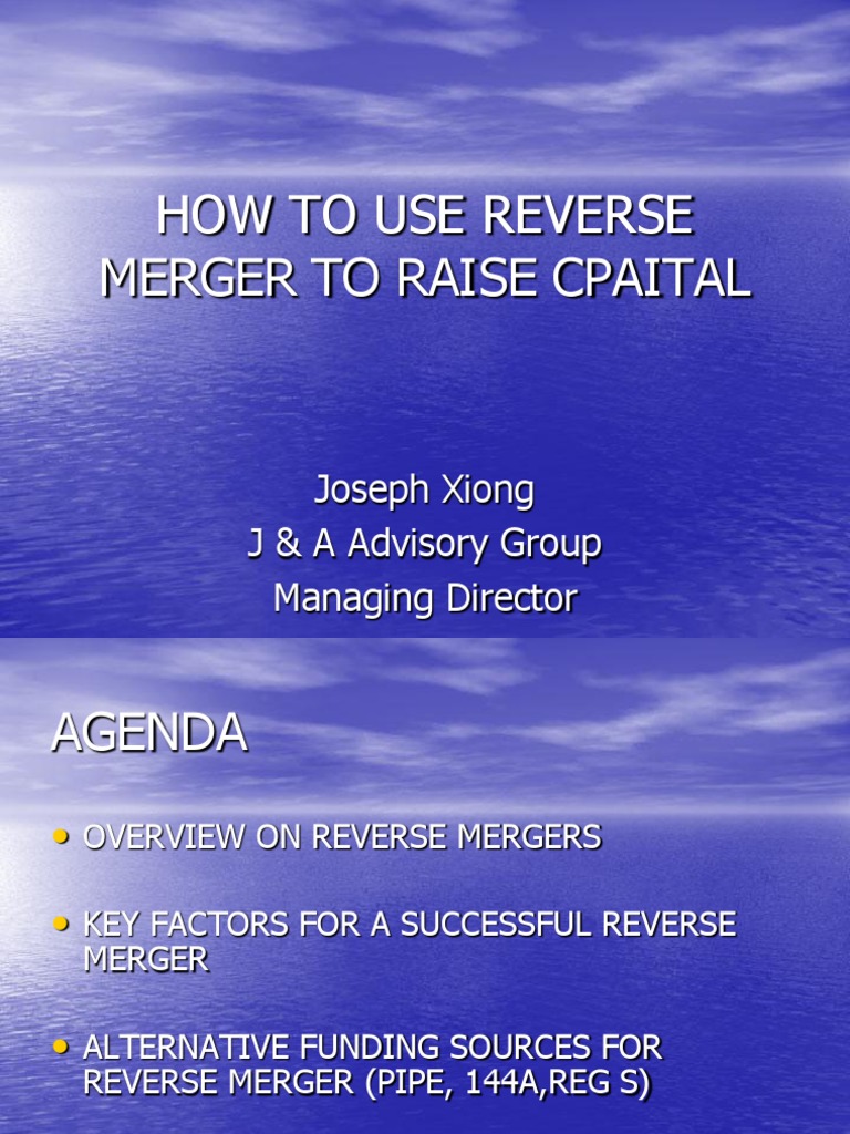 Reverse Merger | Mergers And Acquisitions | Initial Public Offering