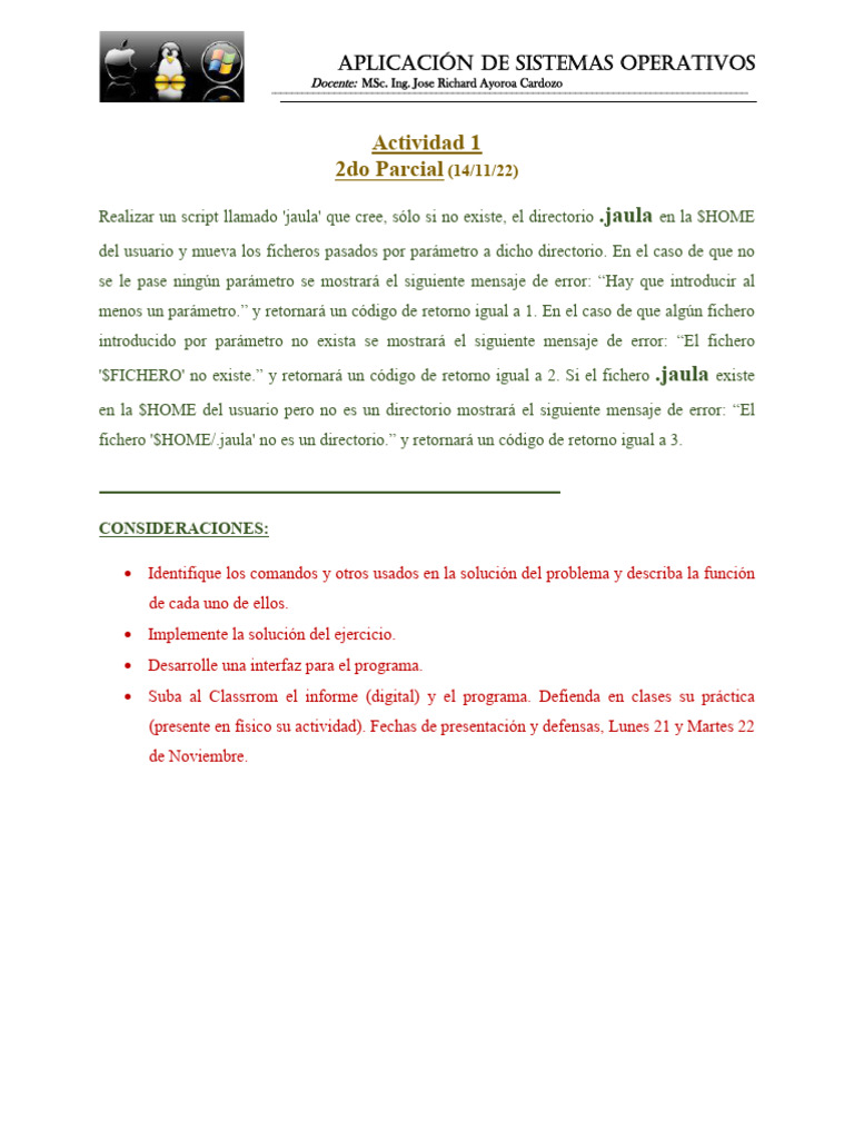 Practica 1 - 2do Parcial - ASO OFICIAL | PDF Practica 1 - 2do Parcial - ASO OFICIAL | PDF