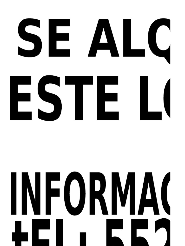 Se Alquila Local | PDF