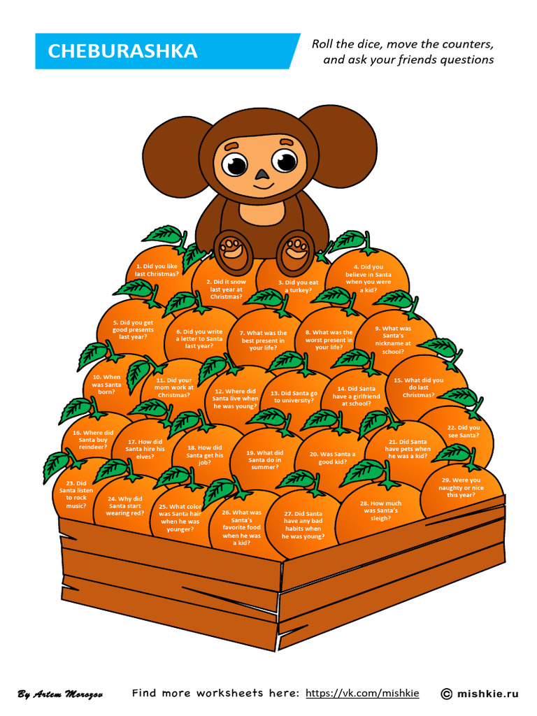 Cheburashka - Past Simple - by Artem Morozov | PDF