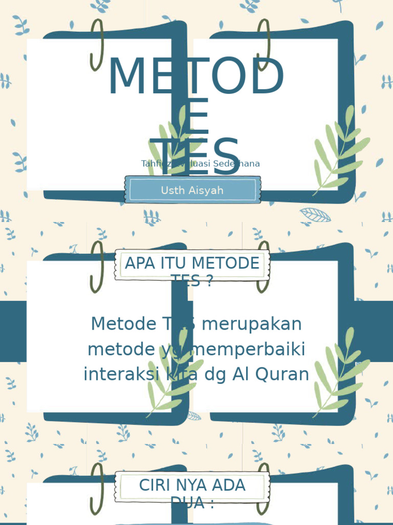 Metode Tes | PDF