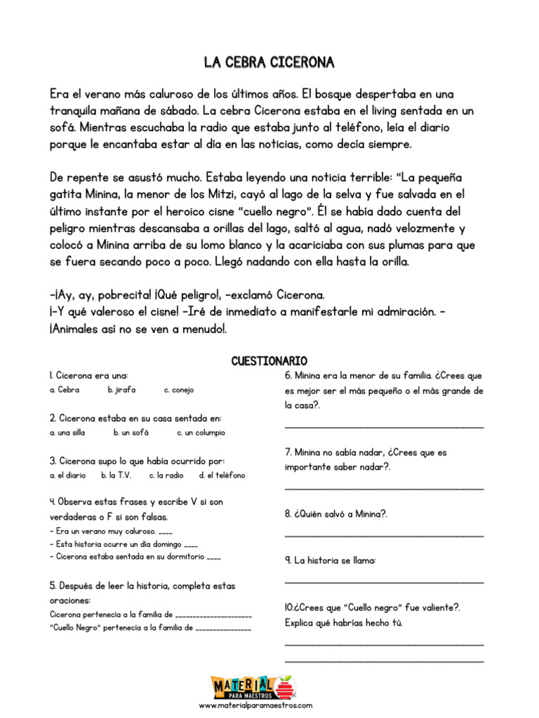 Comprension Lectora 2 | PDF