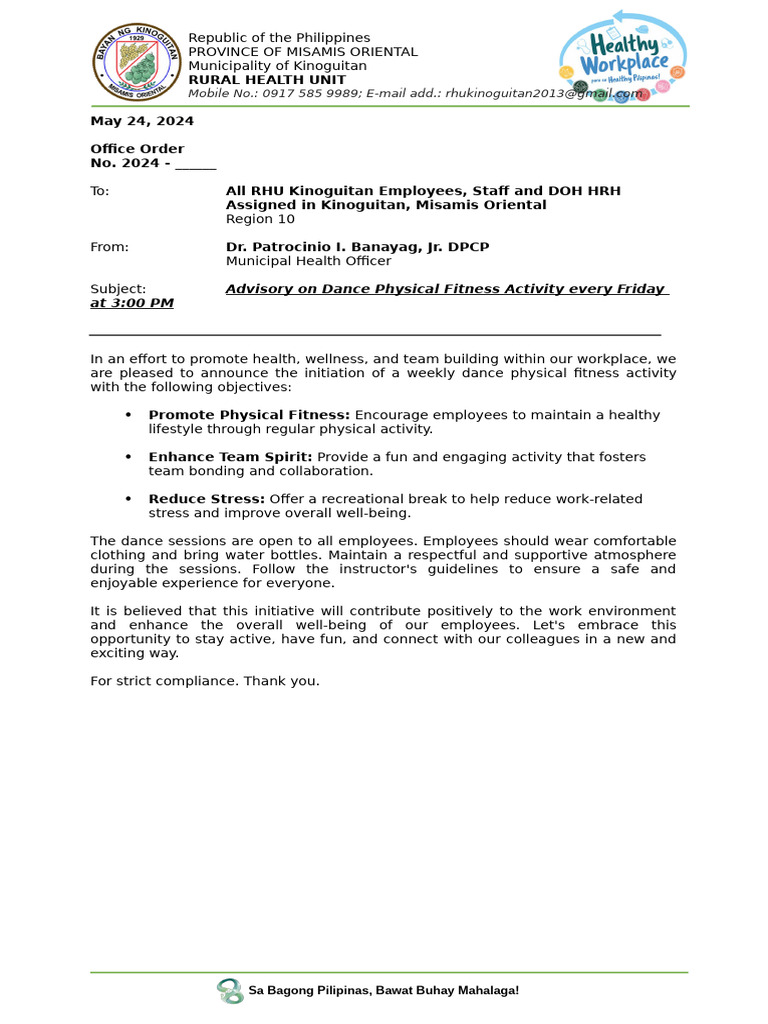 Healthy Workplace Header | PDF