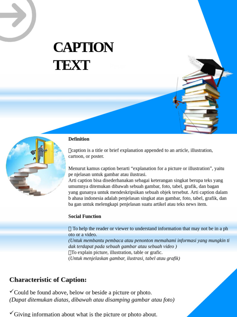 Caption Text Writing | PDF