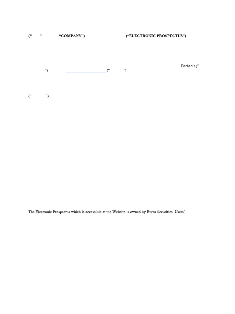 Ocean Fresh Berhad - Prospectus 12.6.2024 | PDF