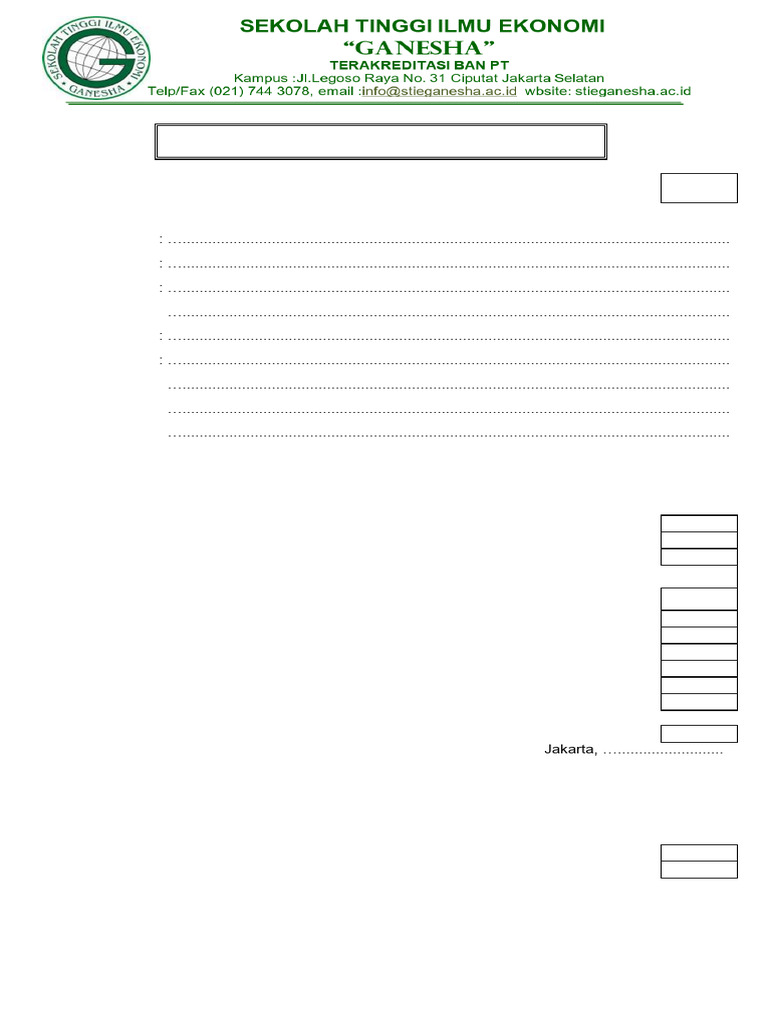 Form Wisuda S2 | PDF