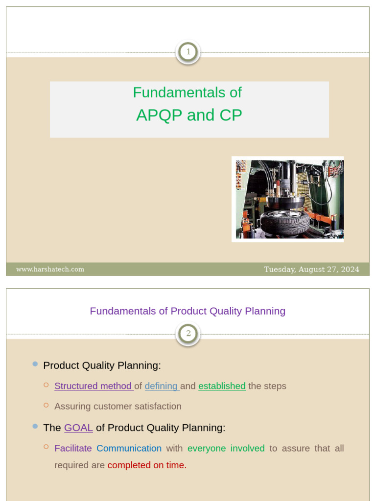 07 Fundamentals APQP | PDF