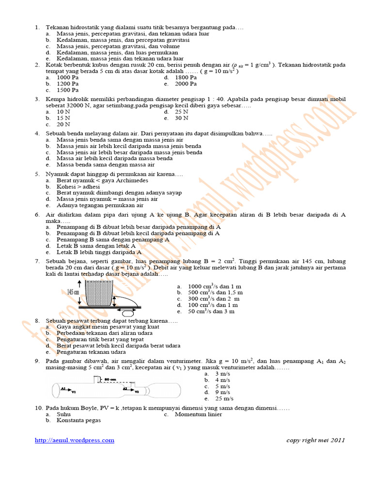 Soal Tryout Ulangan Kenaikan Kelas Xi 2011 | PDF