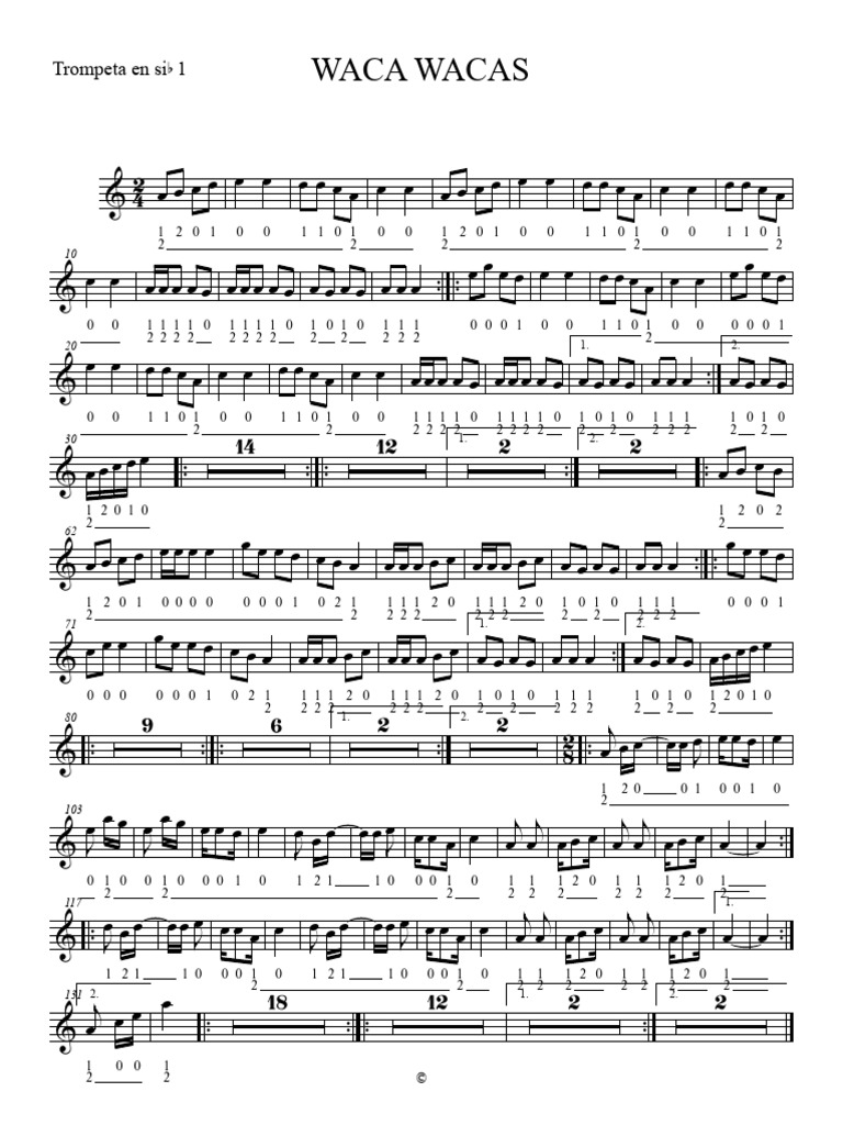 Trompeta Waca Waca La Menor | PDF