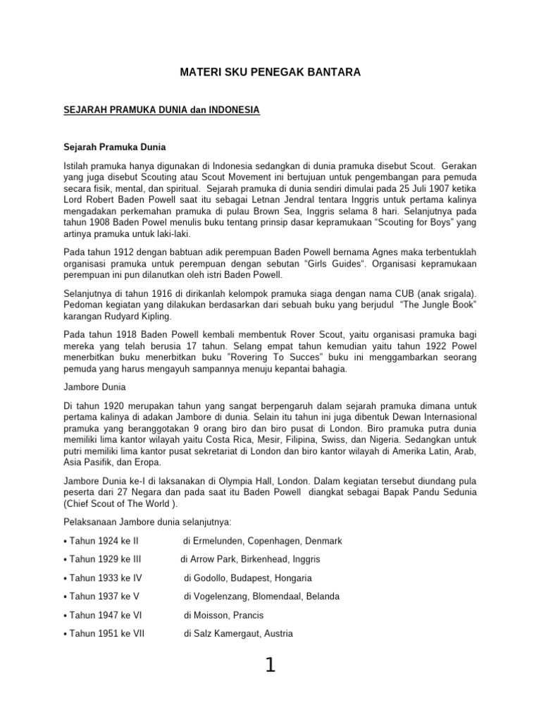 Materi Sku Penegak Bantara | PDF