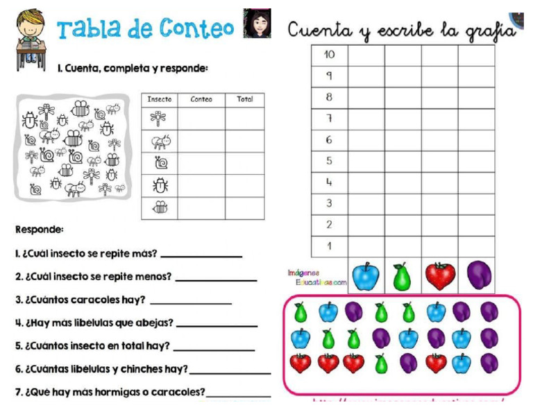 Guias Tabla de Conteo Jue-Vier | PDF
