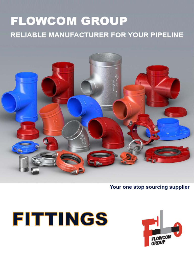 Ficha Técnica de Accesorios Ranurados - Flowcom | PDF