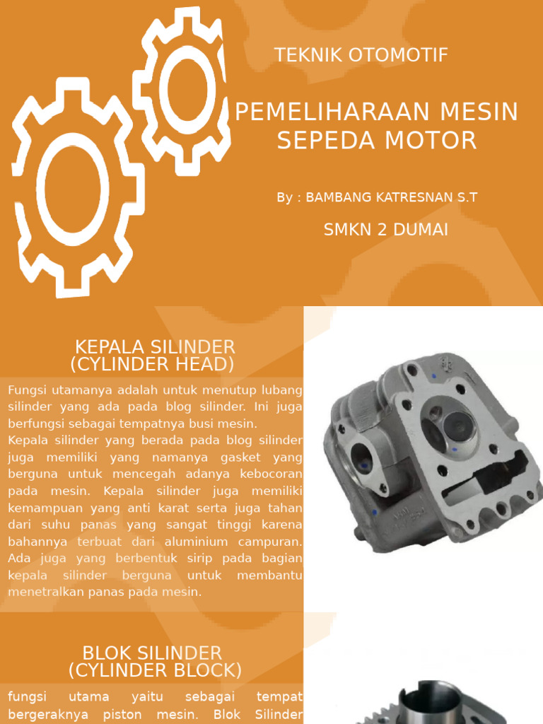 Pemeliharaan Mesin Xi TBSM | PDF