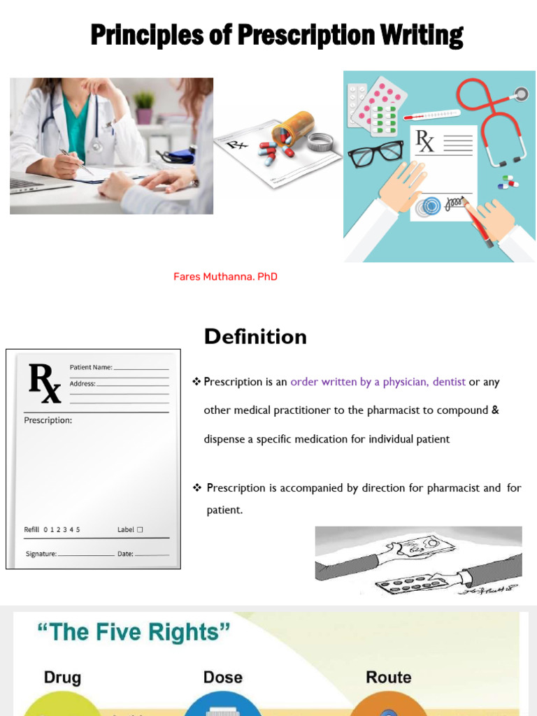 Guidelines for Writing Dental Prescriptions | PDF | Medical ...