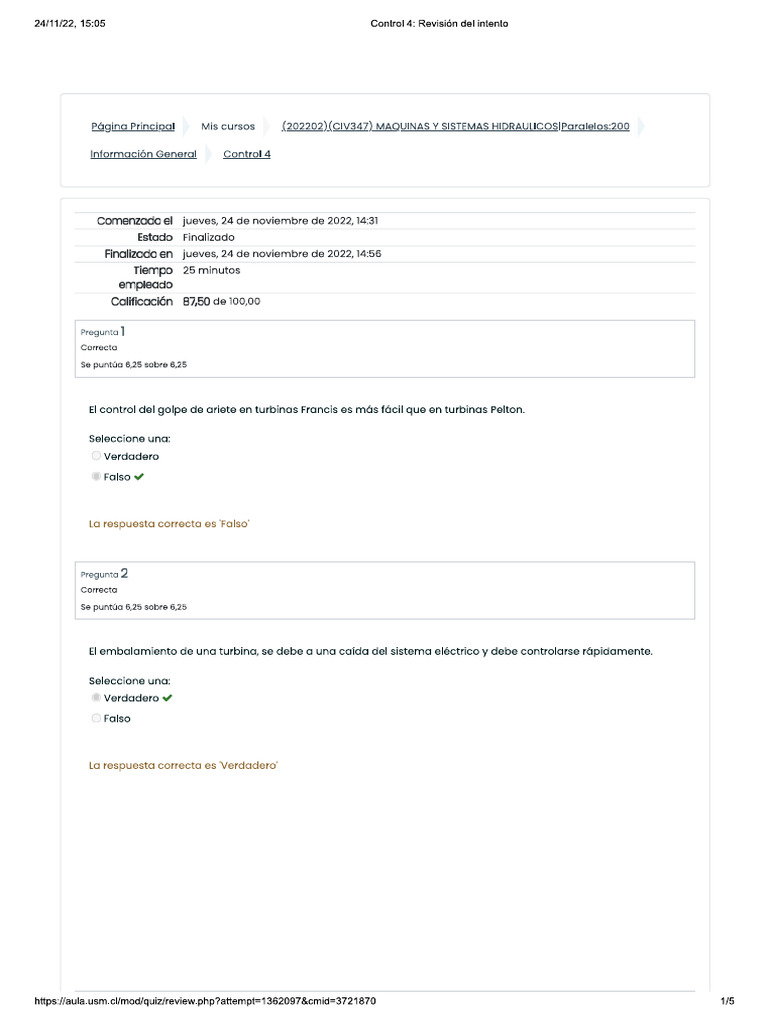Revisión Control 4 | PDF