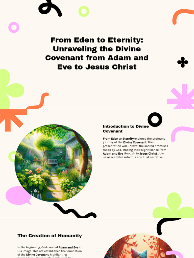 Slidesgo From Eden To Eternity Unraveling The Divine Covenant From Adam ...