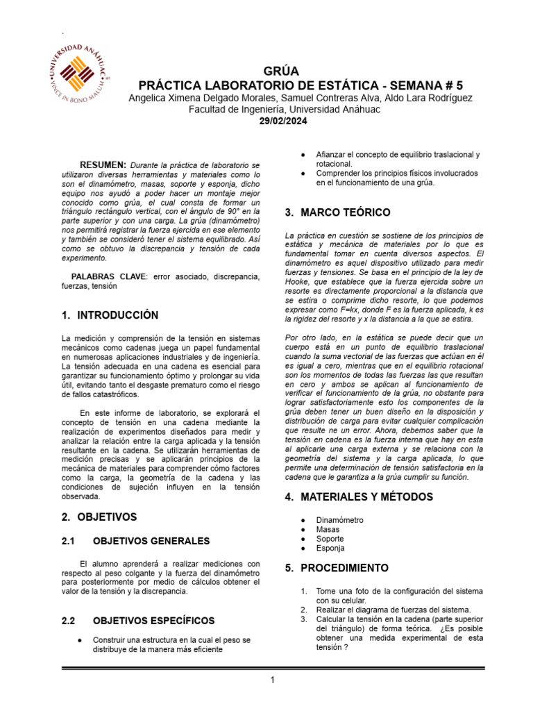 Practica 7-Estatica | PDF