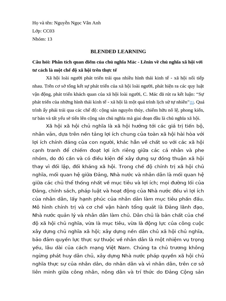 CC03 - Nguyễn Ngọc Vân Anh | PDF