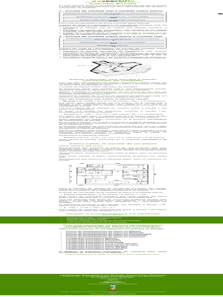 CALCULAR Escala - Calculadora de Escala - Conversión de Medidas A ...