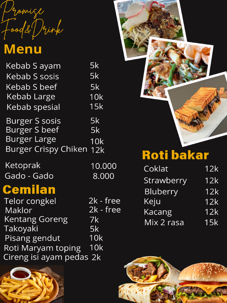Hitam Kuning Elegan Menu Kedai Mie Dan Camilan - 20240825 - 222218 ...