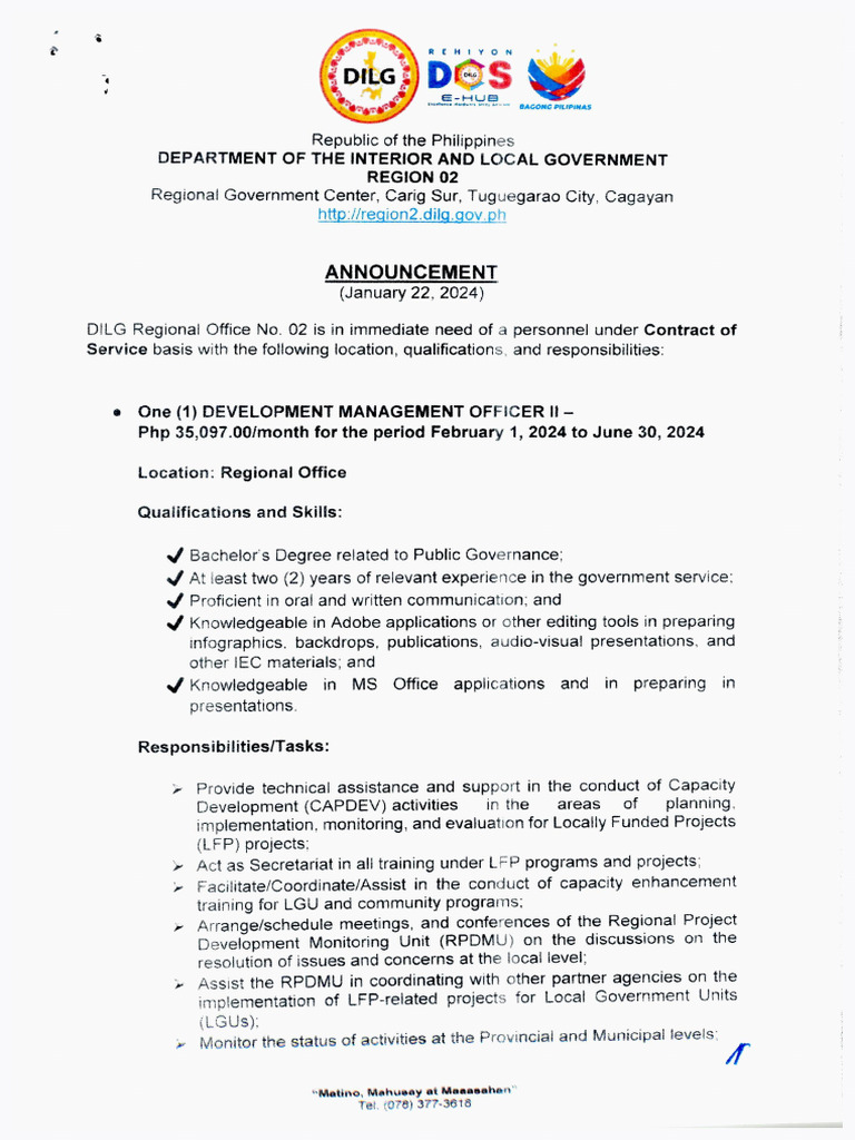 Announcement 2024-01-22 | PDF