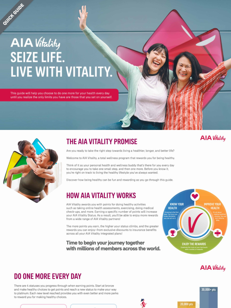 Aia Vitality Brochure | PDF