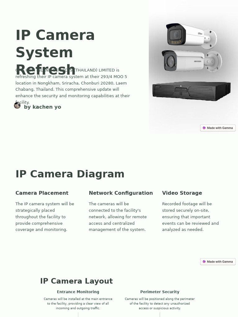 IP Camera System Refresh | PDF