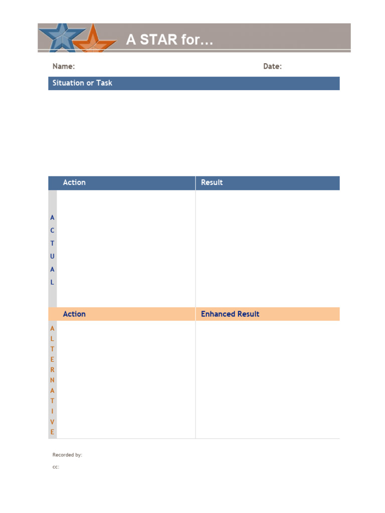 CONTOH STAR-AR - Form | PDF
