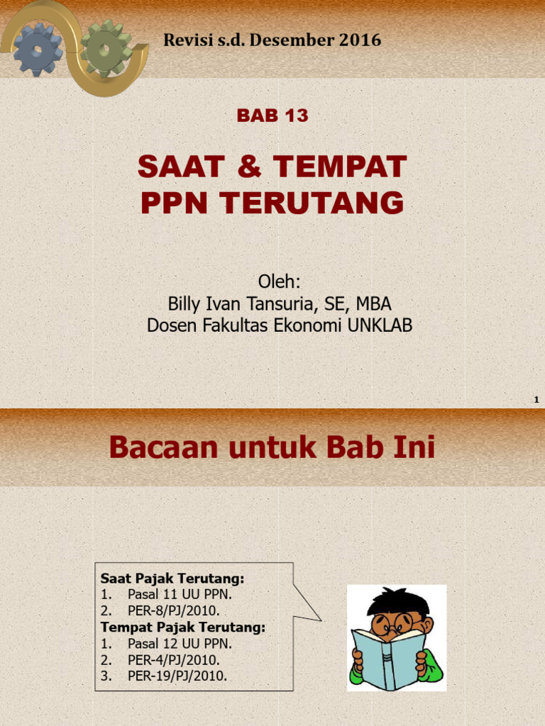 Bab 13 - Saat & Tempat PPN Terutang (FS) | PDF