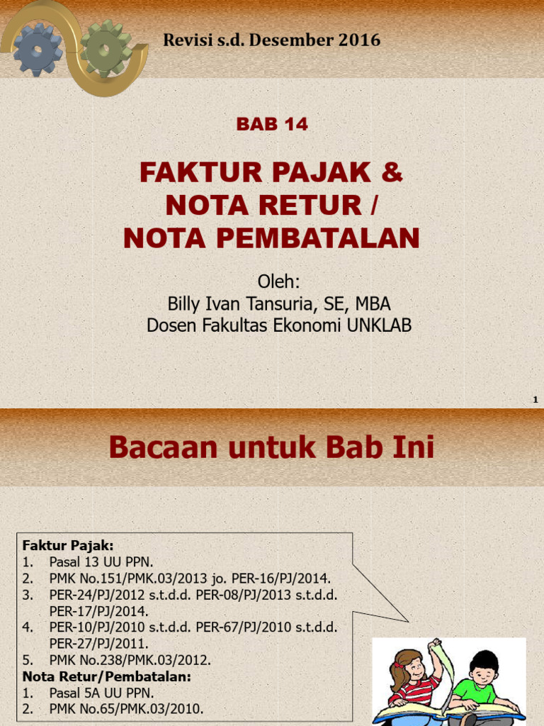 Bab 14 - Faktur Pajak & Nota Retur (FS) | PDF