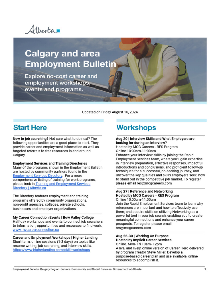 Employment Bulletin | PDF