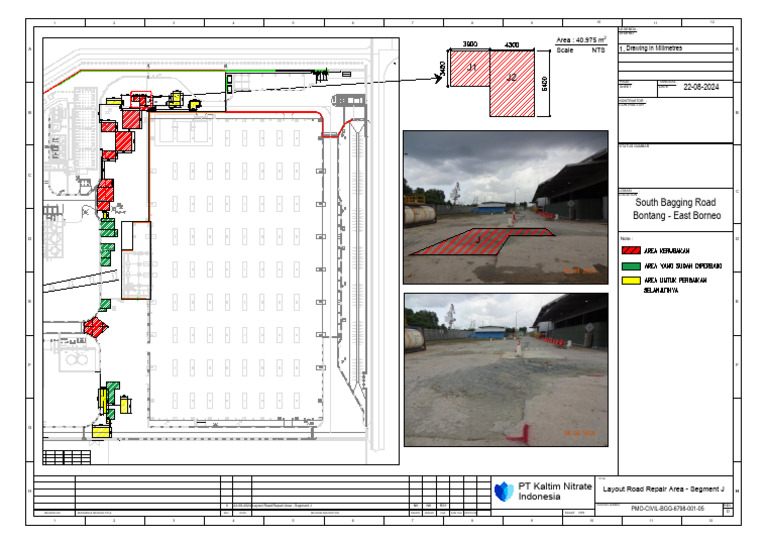 Layout Road Repair Area - Segment J | PDF