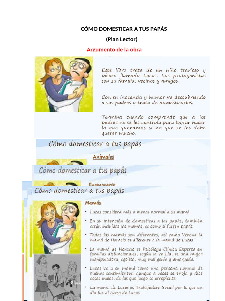 CÓMO DOMESTICAR A TUS PAPÁS 2024 (ÑÑ) | PDF