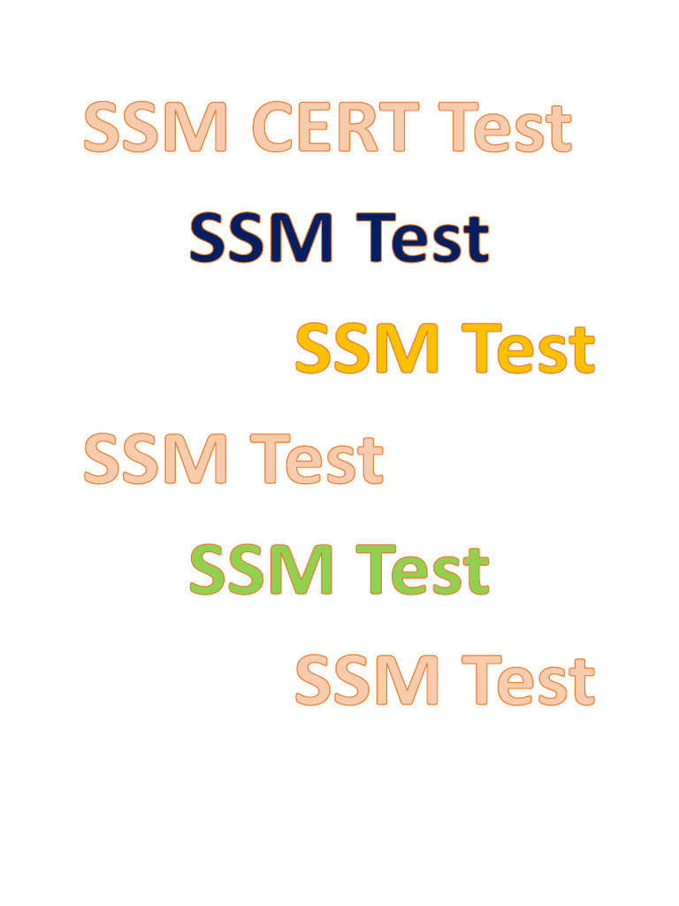 SSM Cert Demo | PDF