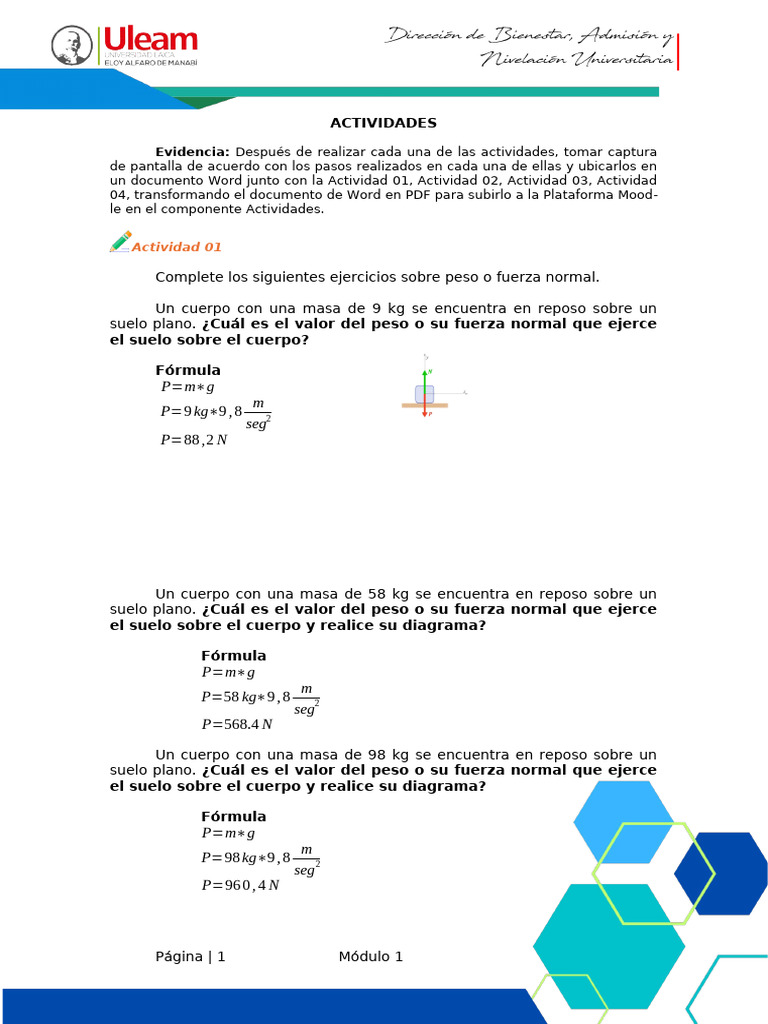 Actividades Unidad 4 | PDF