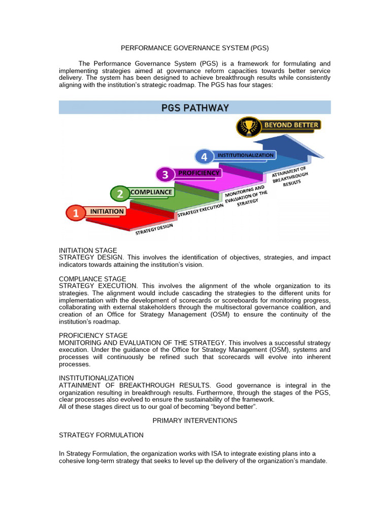 Performance Governance System | PDF