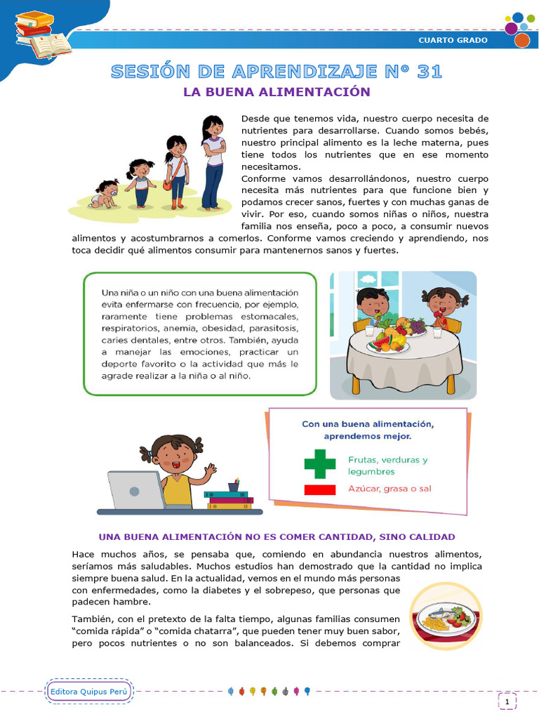 2.-4to Anexo de Sesiones de Aprendizaje - Semana 4 - UD II - Editora Quipus Perú | PDF