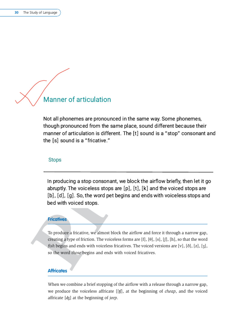 Consonant Articulation Overview | PDF | Consonant | Language Arts ...