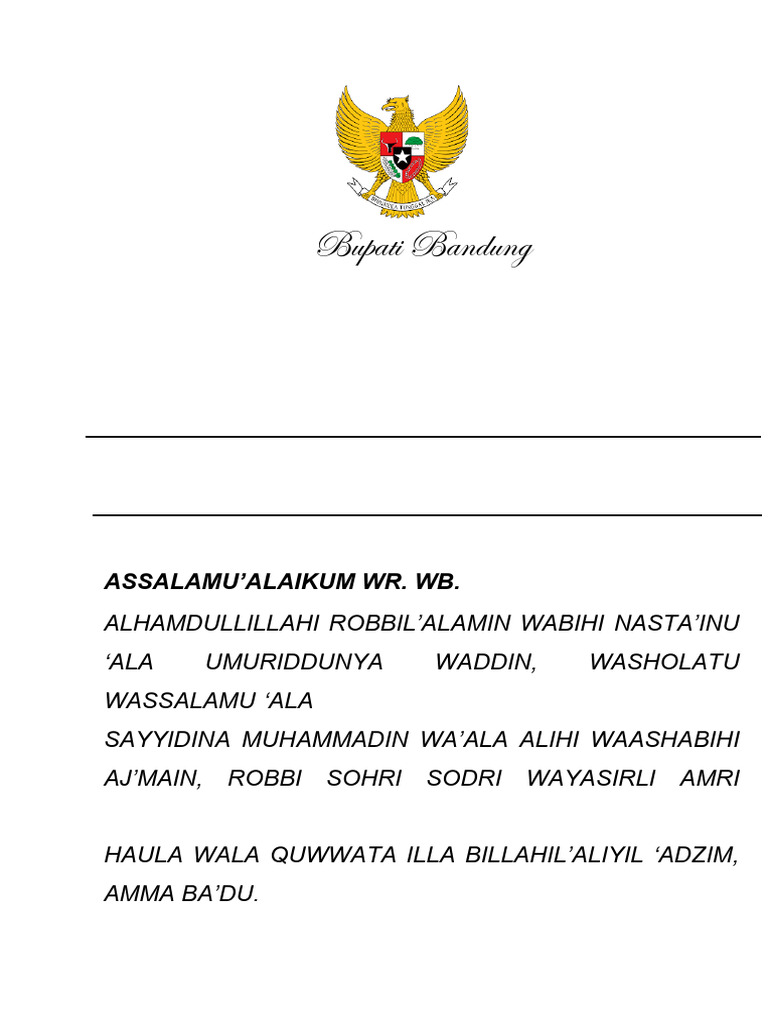 SAMBUTAN UPACARA HUT RI KE-79, 17 AGUSTUS 2024 Final | PDF