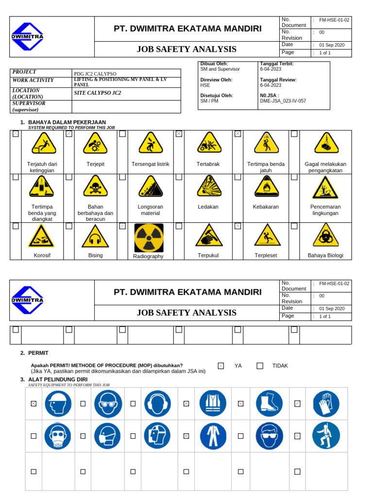 DME-JSA_023-IV-057 LIFTING & POSITIONING MV PANEL & LV PANEL | PDF