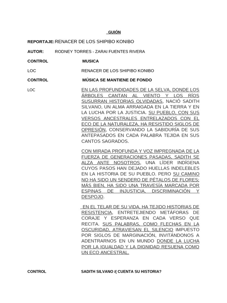 TA5 - Radio - Renacer Shipibos en Lima | PDF