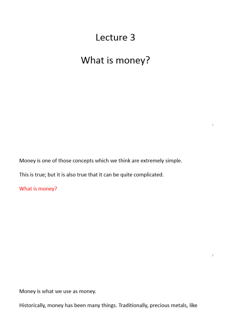 ECO 306 Lecture 3 | PDF